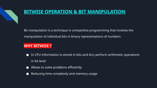 BITWISE OPERATION & BIT MANIPULATION_Abhijeet.pptx