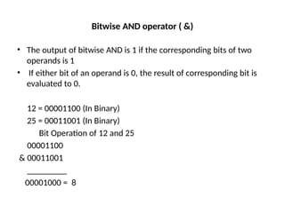Explanation and importance of Bitwiseoperator.pptx