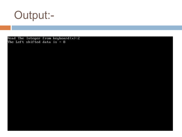 Bitwise operators | PPT | Programming Languages | Computing