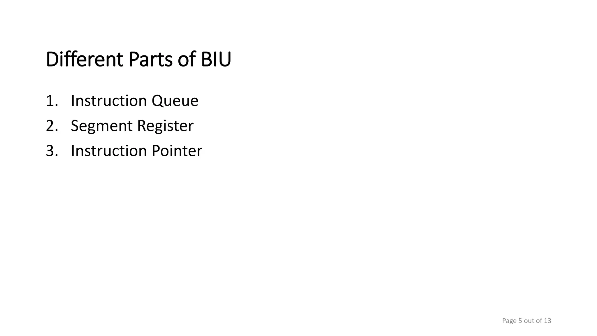 Bus Interface Unit(BIU) of 8086 Microprocessor | PPTX