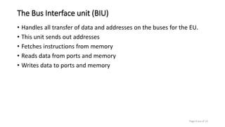 Bus Interface Unit(BIU) of 8086 Microprocessor | PPTX