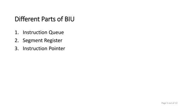 Bus Interface Unitbiu Of 8086 Microprocessor Pptx Programming Languages Computing