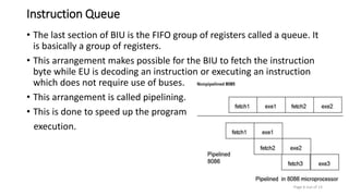 Bus Interface Unit(BIU) of 8086 Microprocessor | PPTX