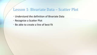 Bivariate data | PPTX