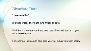 Bivariate data | PPTX