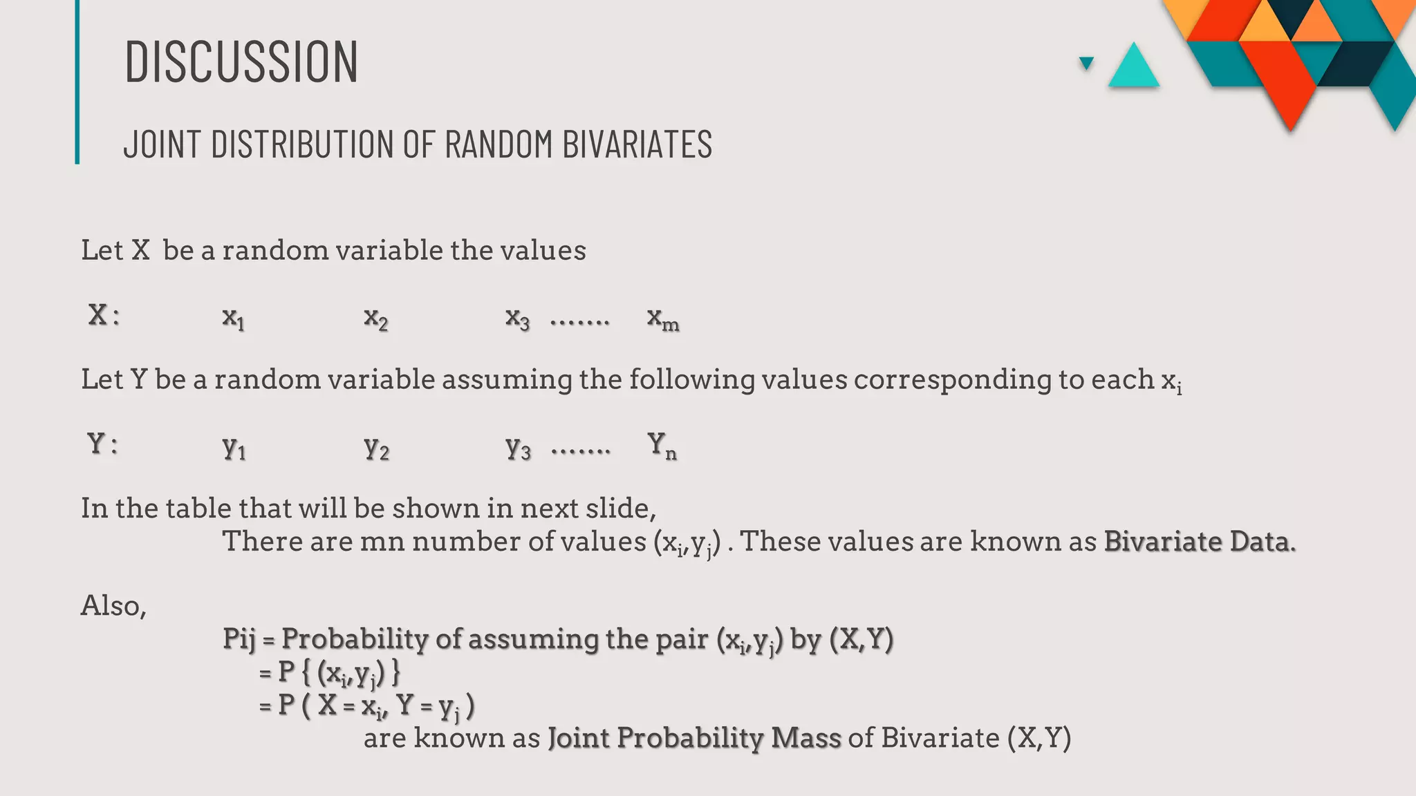 Bivariate Discrete Distribution | PDF
