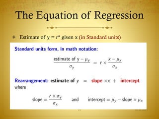Bivariate linear regression | PPTX