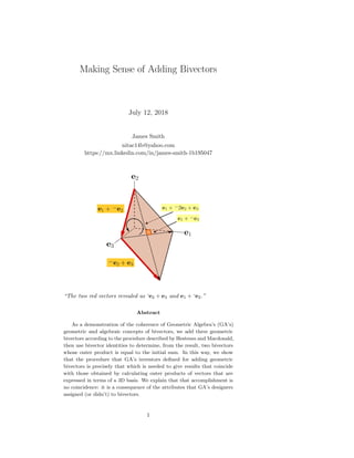 Making Sense of Bivector Addition | PDF | 3-D Graphics | Computer ...