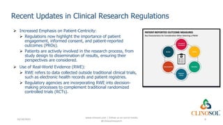 The Changing Landscape of Clinical Research Regulations: Updates and ...