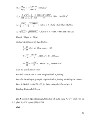 đề Bài và lời giải kết cấu thép 1 | PDF