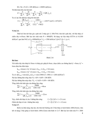 đề Bài và lời giải kết cấu thép 1 | PDF