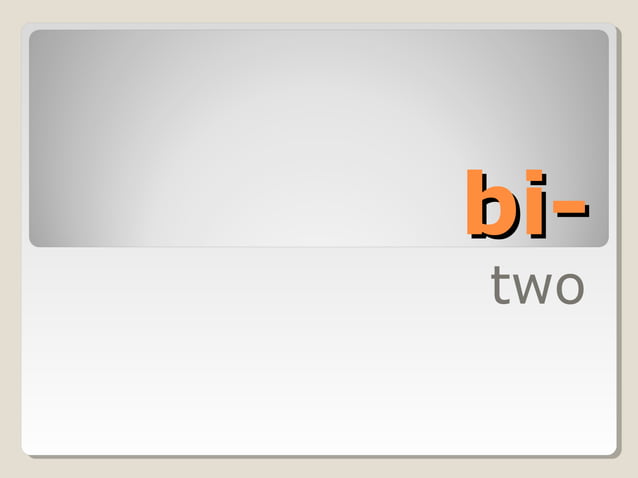 Bi vocabulary words | PPT