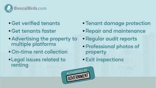 Bivocal birds property management-ppt | PPTX | Housing Market | Economy