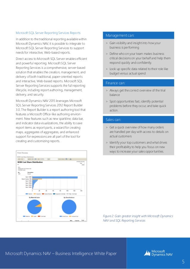 Microsoft Dynamics NAV – Business Intelligence White Paper