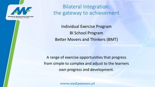 Bilateral integration workshop | PPT