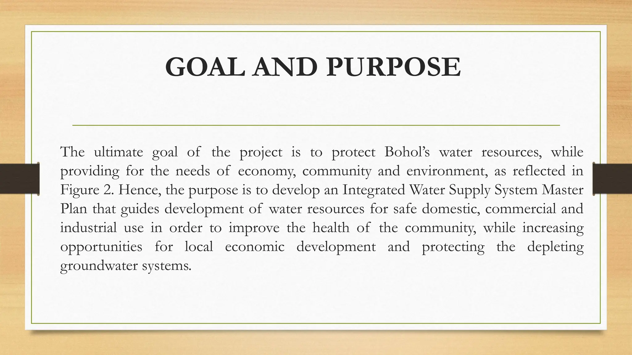 Bohol Integrated Water Resource Masterplan | PPTX