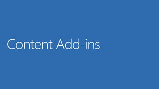 Developing Office Add-Ins | PPT