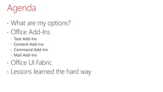 Developing Office Add-Ins | PPT