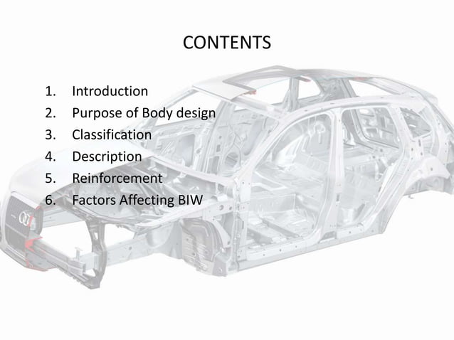 Biw with definitions | PPTX | Auto Safety | Automotive