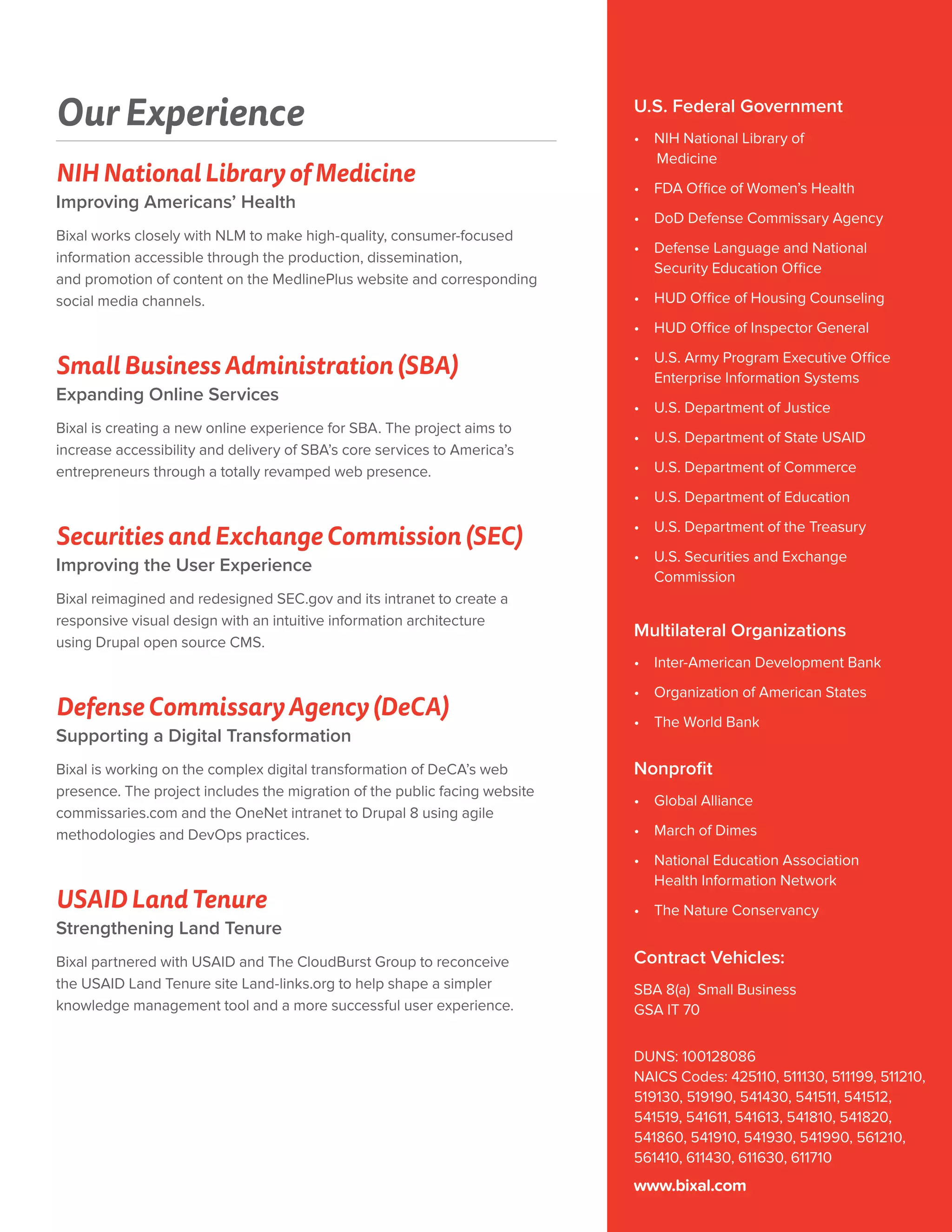Bixal Corporate Capabilities | PDF