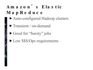 Public Terabyte Dataset Project: Web crawling with Amazon Elastic MapReduce | PPT