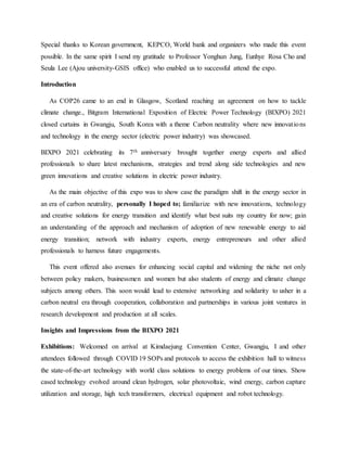 Bixpo2021 report katushabe sergius | DOCX | Business Expos ...