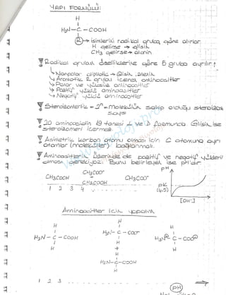 Biyokimya 1 ders notları | PDF
