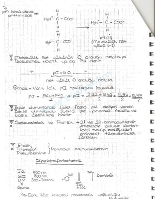 Biyokimya 1 ders notları | PDF