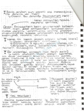 Biyokimya 1 ders notları | PDF