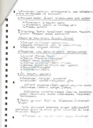 Biyokimya 1 ders notları | PDF