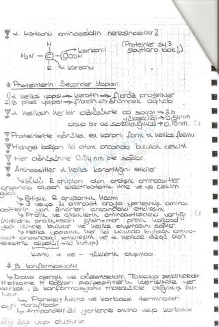 Biyokimya 1 ders notları | PDF