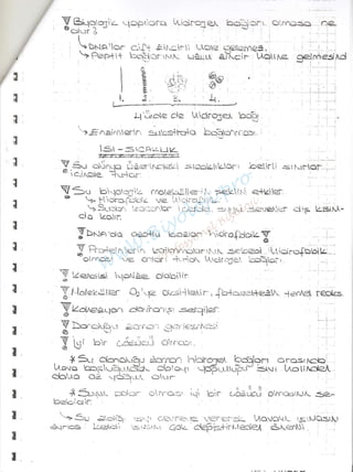Biyokimya 1 ders notları | PDF