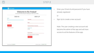 Biz Analyst Desktop App Setup | PDF