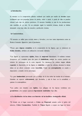 Historia del Arte Bizantino (C) | DOCX