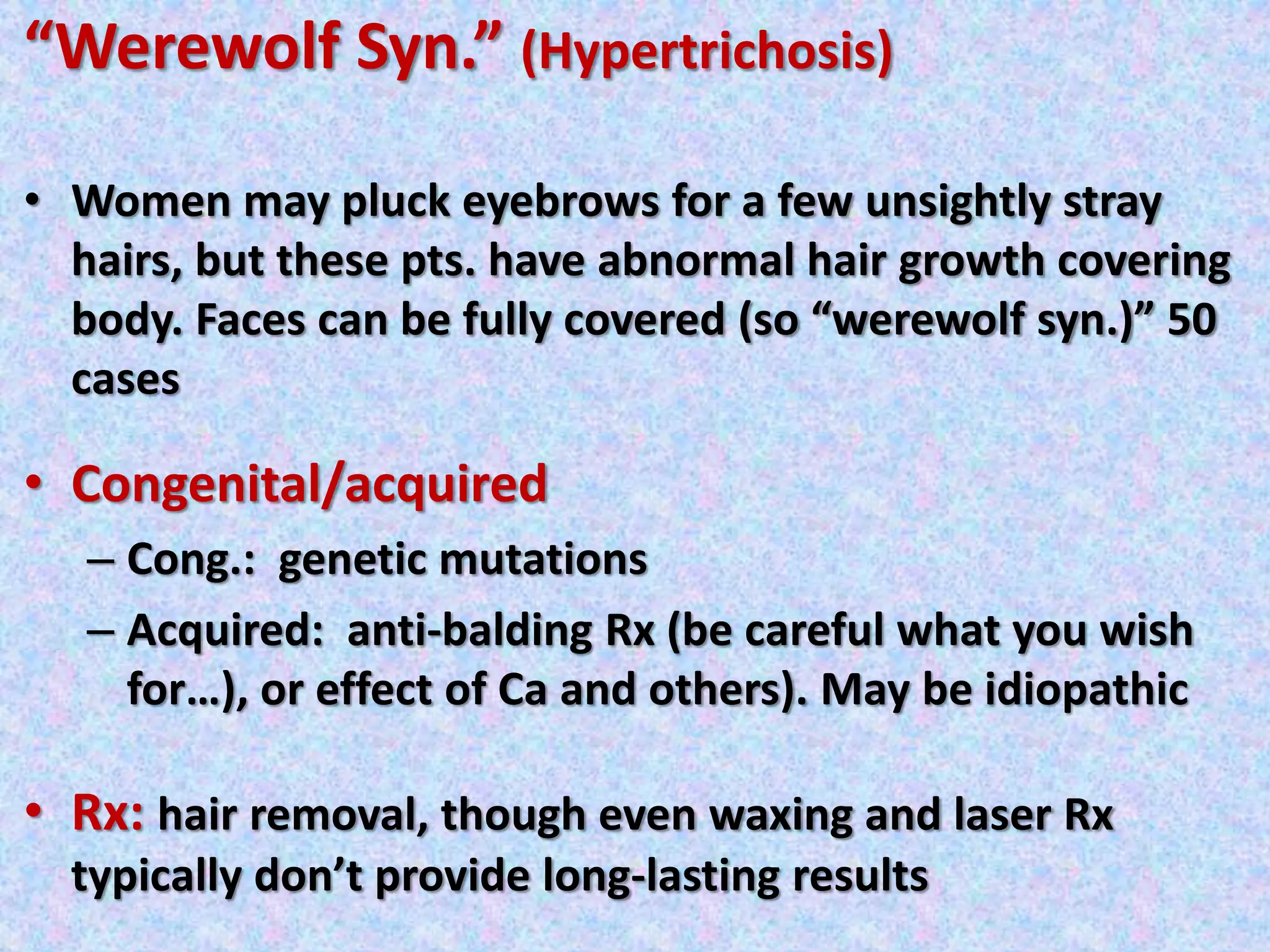 Bizarre medical conditions | PPT