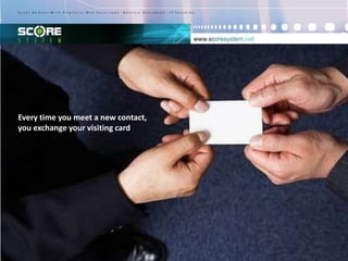 How to make your Business Cards into Profitable Database | PPT