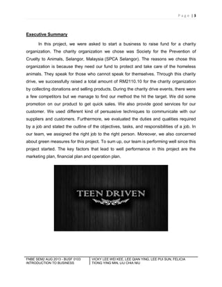 Biz Charity Drive Report | PDF | Non-Profit Organizations | Industries