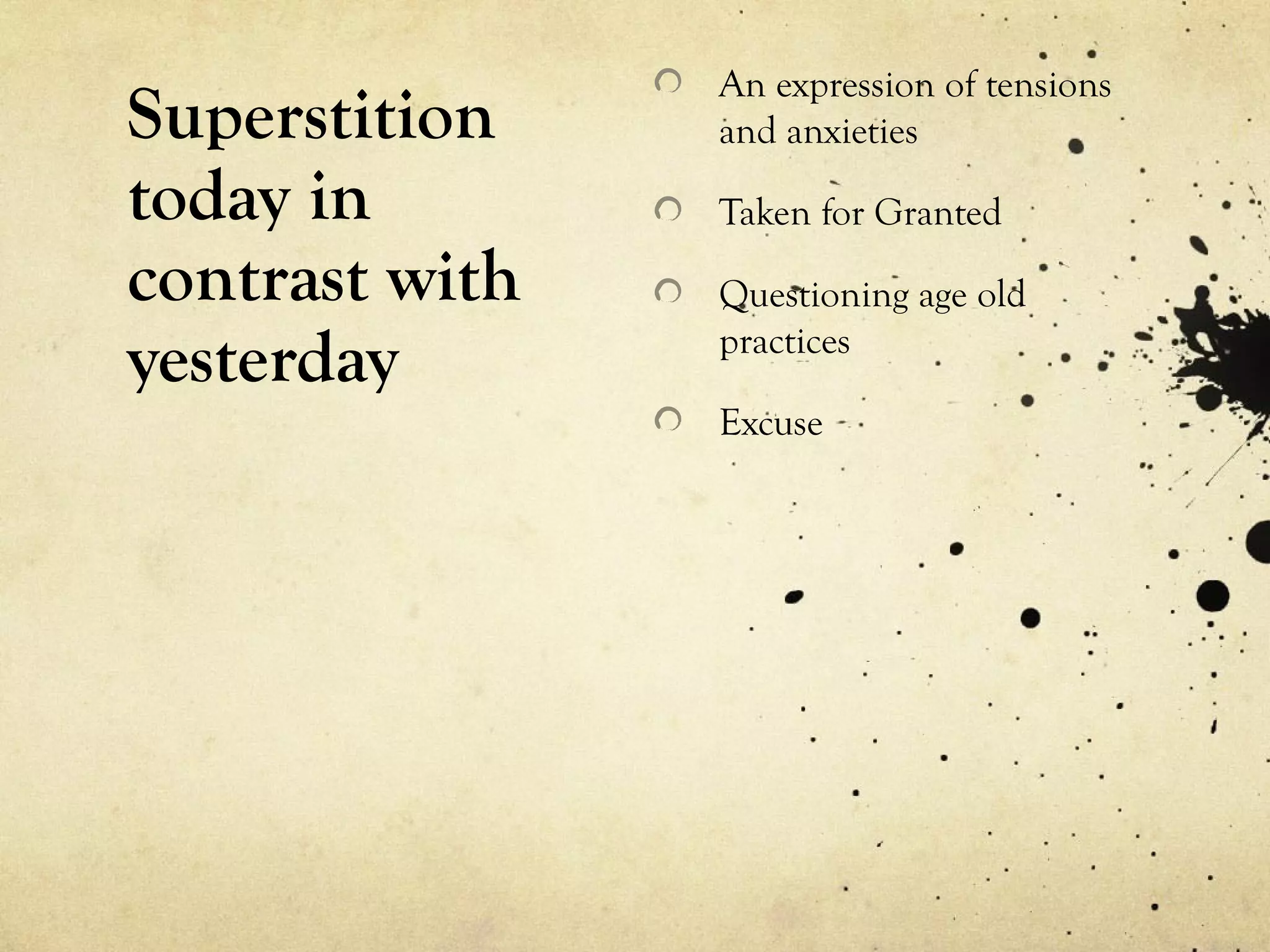 Superstition in India | PPT