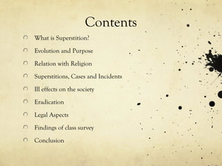 Superstition in India | PPT