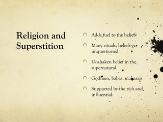 Superstition in India | PPT