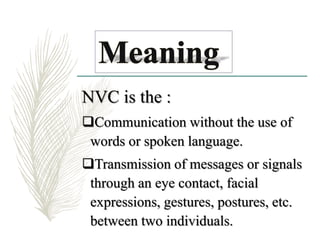 Non verbal communication | PPT