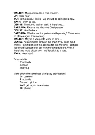 Biz english #3 business settings, meetings ,daily situations (dialogues ...