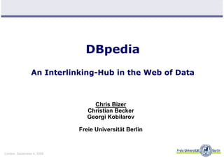 DBpedia - An Interlinking Hub in the Web of Data | PPT