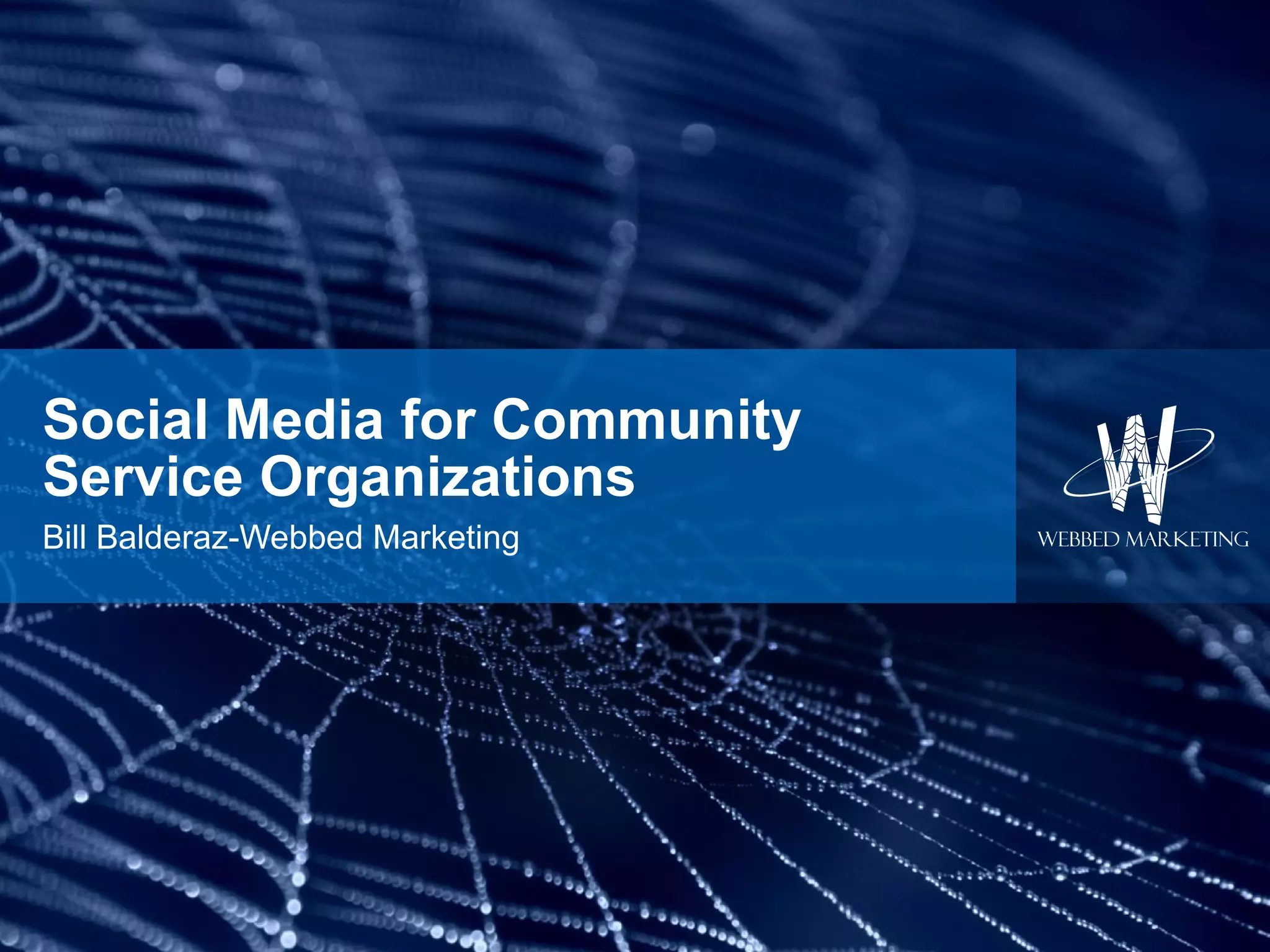 Social Media for Community Service Organizations | PPT