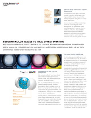 Bizhub press c8000_brochure | PDF