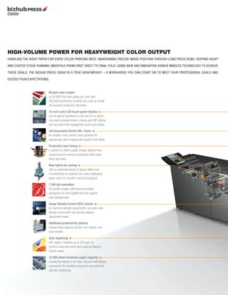 Bizhub press c8000_brochure | PDF