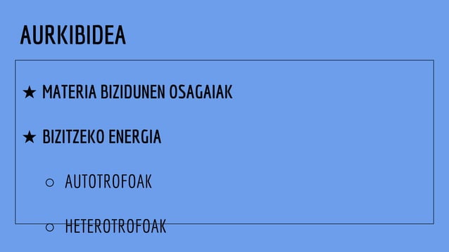 Biziaren errezeta | PPT