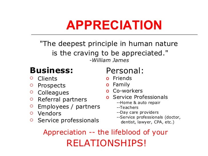 Appreciation Marketing