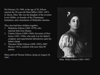 Thomas Alva Edison Short Biography | PPTX