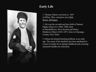 Thomas Alva Edison Short Biography | PPTX